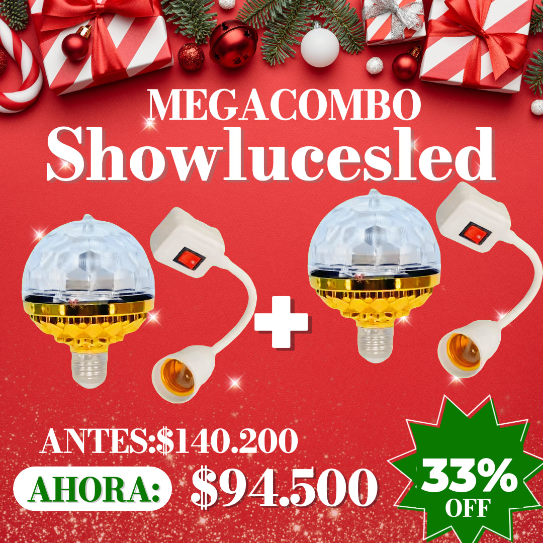 Mega combo 2 unidades | Show luces led🎄🎅🏼 – Clickea